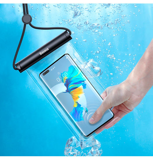 iPhone 13 - Baseus™ IPX-8 Vandtæt Mobilpose - Sort – DeluxeCovers