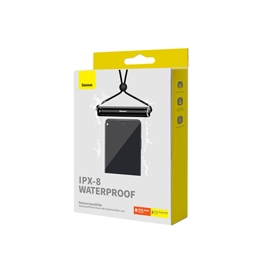 iPhone 16 Pro Max - Baseus™ IPX-8 Vandtæt Mobilpose - Sort – DeluxeCovers