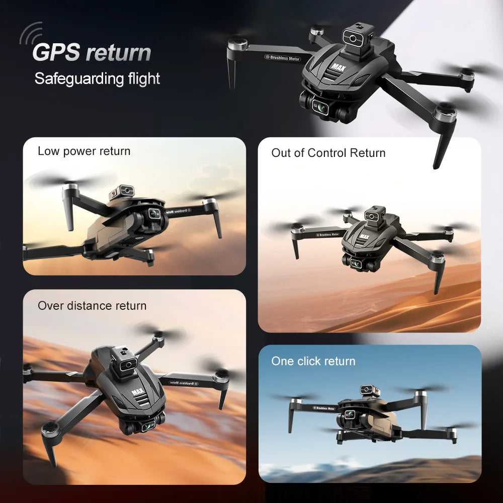 SkyPro™ 8K - GPS Drone - Dual Kamera - Brushless - 60FPS – DeluxeCovers