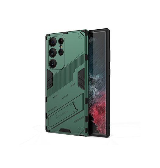Samsung Galaxy S23 Ultra - Eagle™ PRZ Stødsikkert Cover M. Kickstand ...