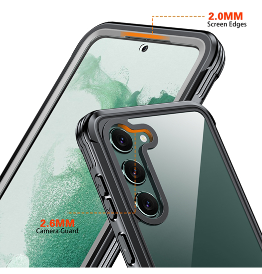 Samsung Galaxy S23 - ToughCase Hybrid-X Håndværker Cover - Sort ...